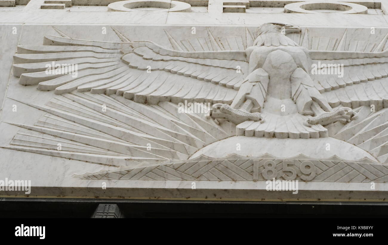 Oregon State Capitol Bas relief Eagle Stock Photo - Alamy