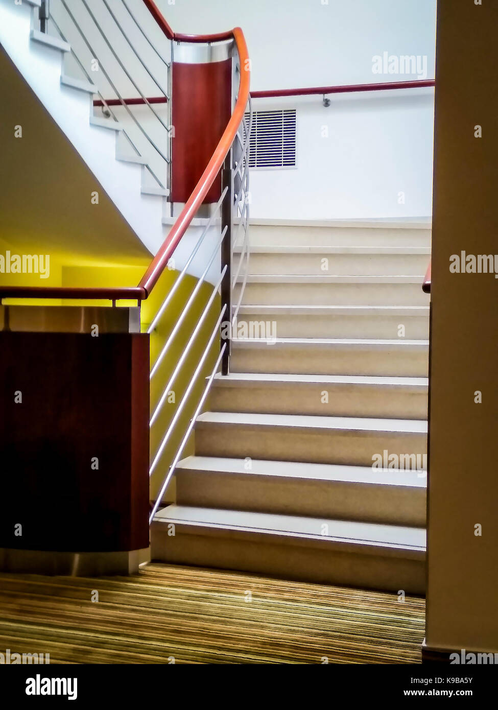 stairwell fire escape in a modern building Stock Photo - Alamy