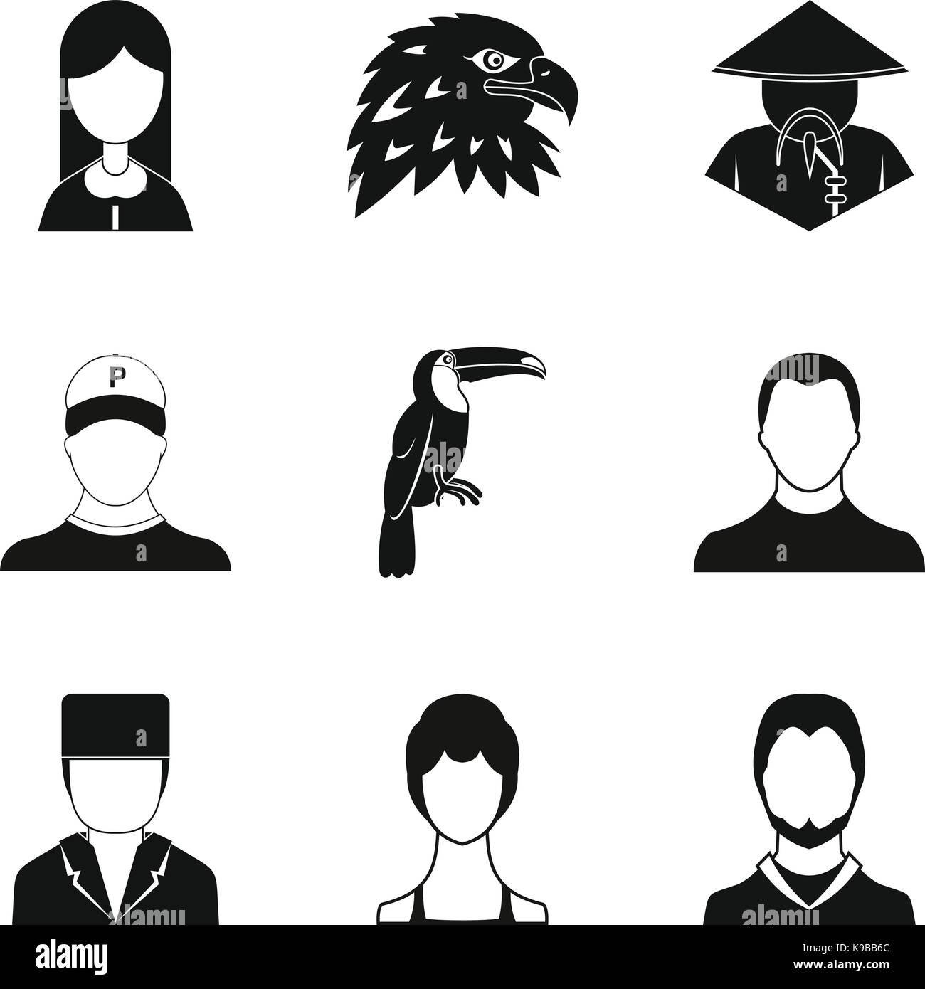 Hypocrite icons set, simple style Stock Vector Image & Art - Alamy