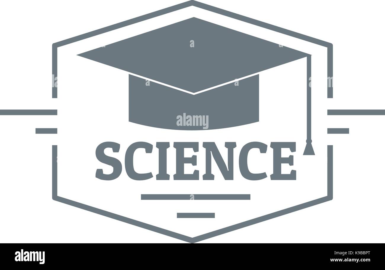 Graduation cap logo, simple gray style Stock Vector Image & Art - Alamy