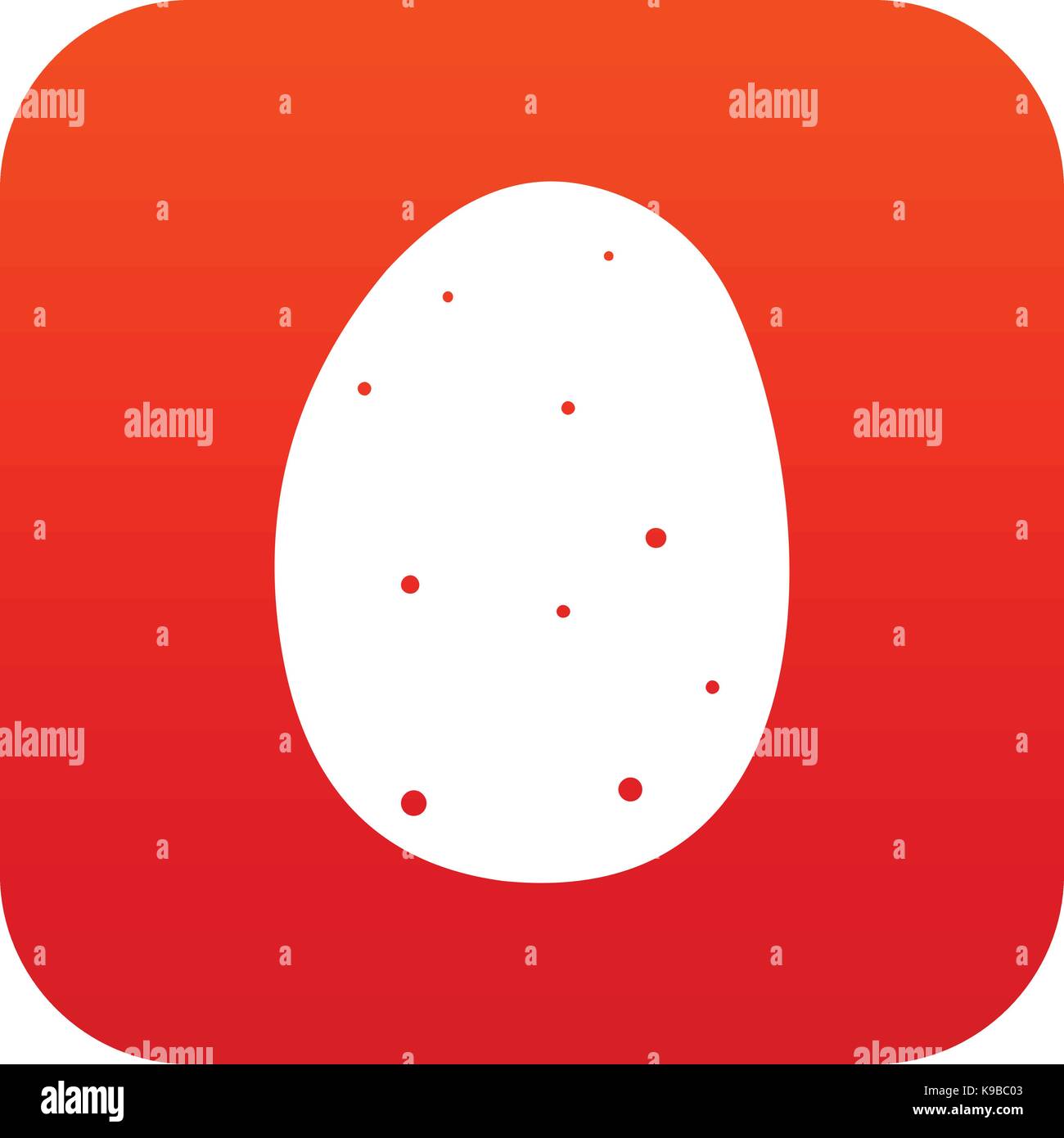 Fresh potato icon digital red Stock Vector Image & Art - Alamy