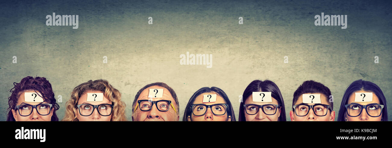 Question mark people hi-res stock photography and images - Alamy