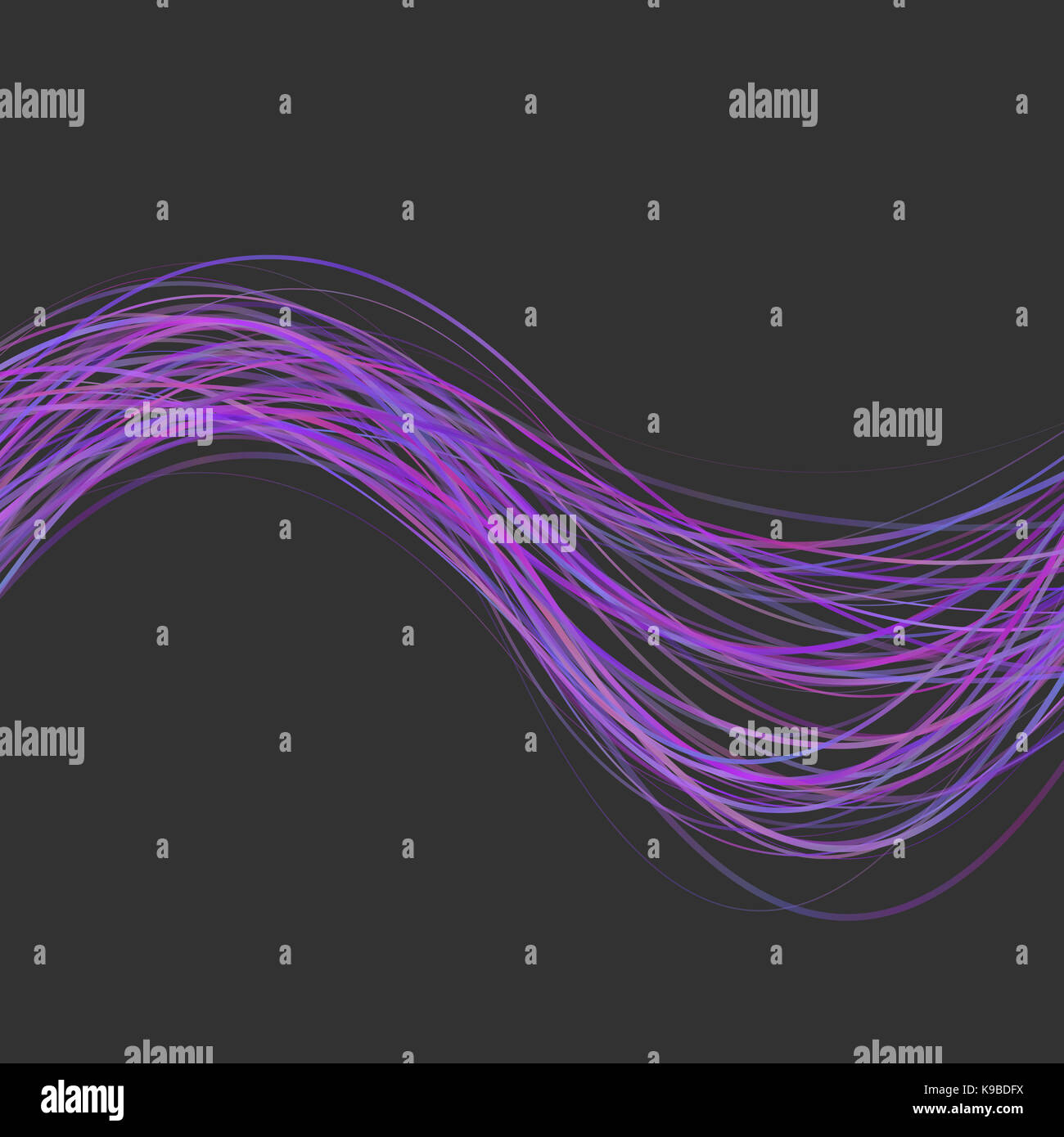 Geometrical wavy line background illustration from purple colored ...