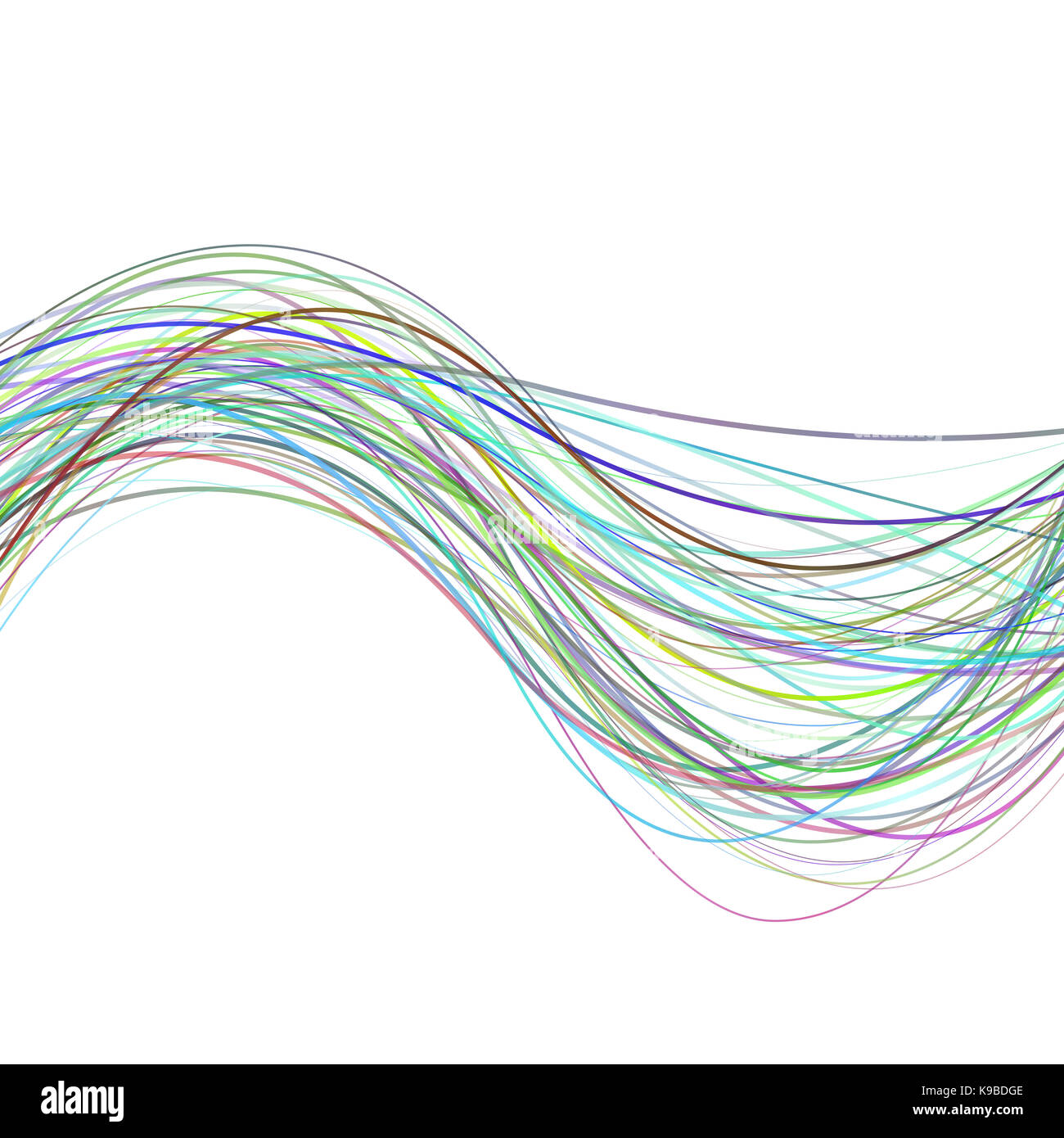Dynamic abstract wave stripe background illustration from colored ...