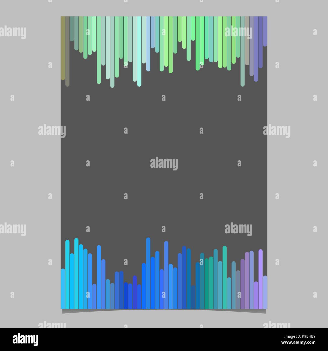 Colored brochure template - blank vector stationery, document ...