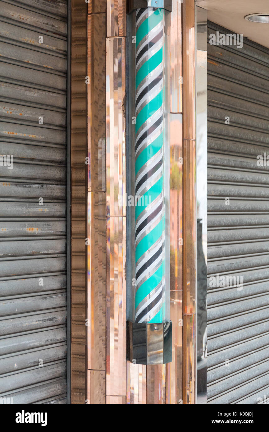 Retro Style Rotating Commercial Sign For Shop Stock Photo - Alamy