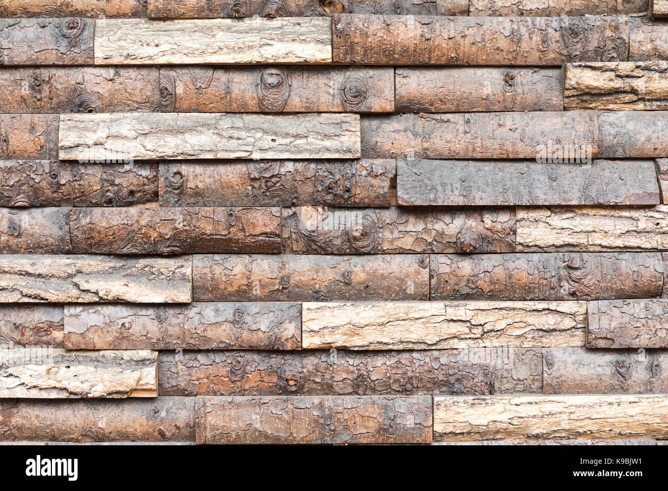 Wooden Tiles Natural Rustic Wall Background Stock Photo - Alamy