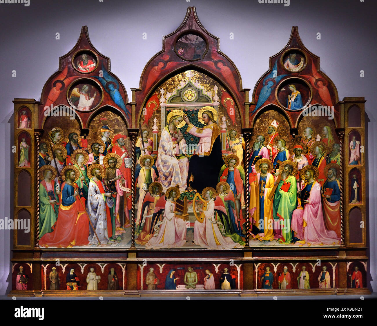 Coronation of the Virgin with Angels and Saints 1420 by Rossello di ...