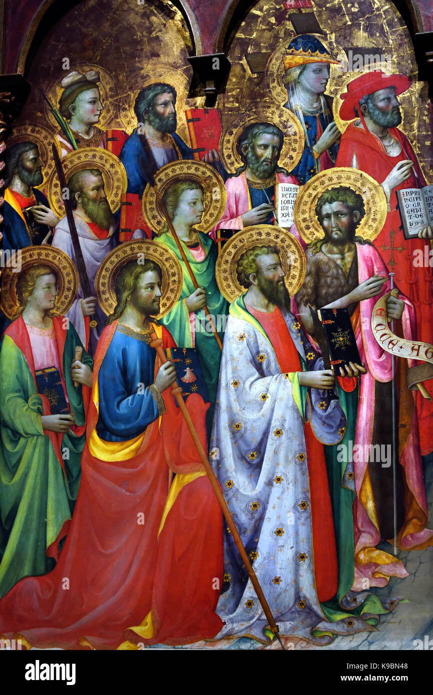 Coronation of the Virgin with Angels and Saints 1420 by Rossello di ...