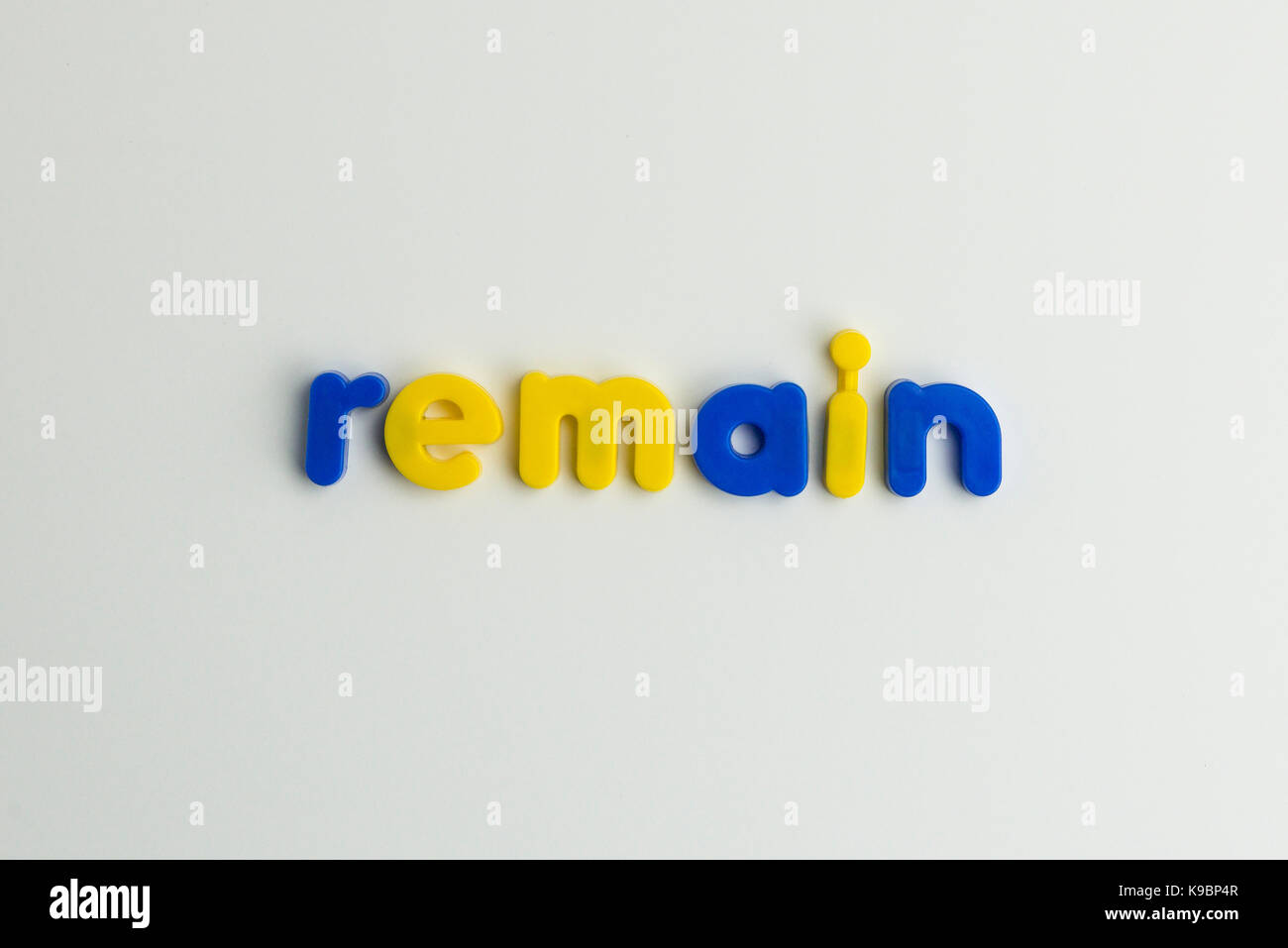 remain word in colourful children's letters Stock Photo - Alamy