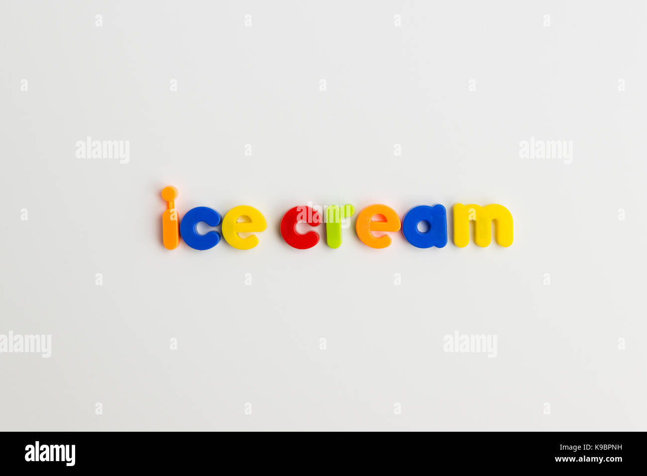 Ice cream typography hi-res stock photography and images - Alamy