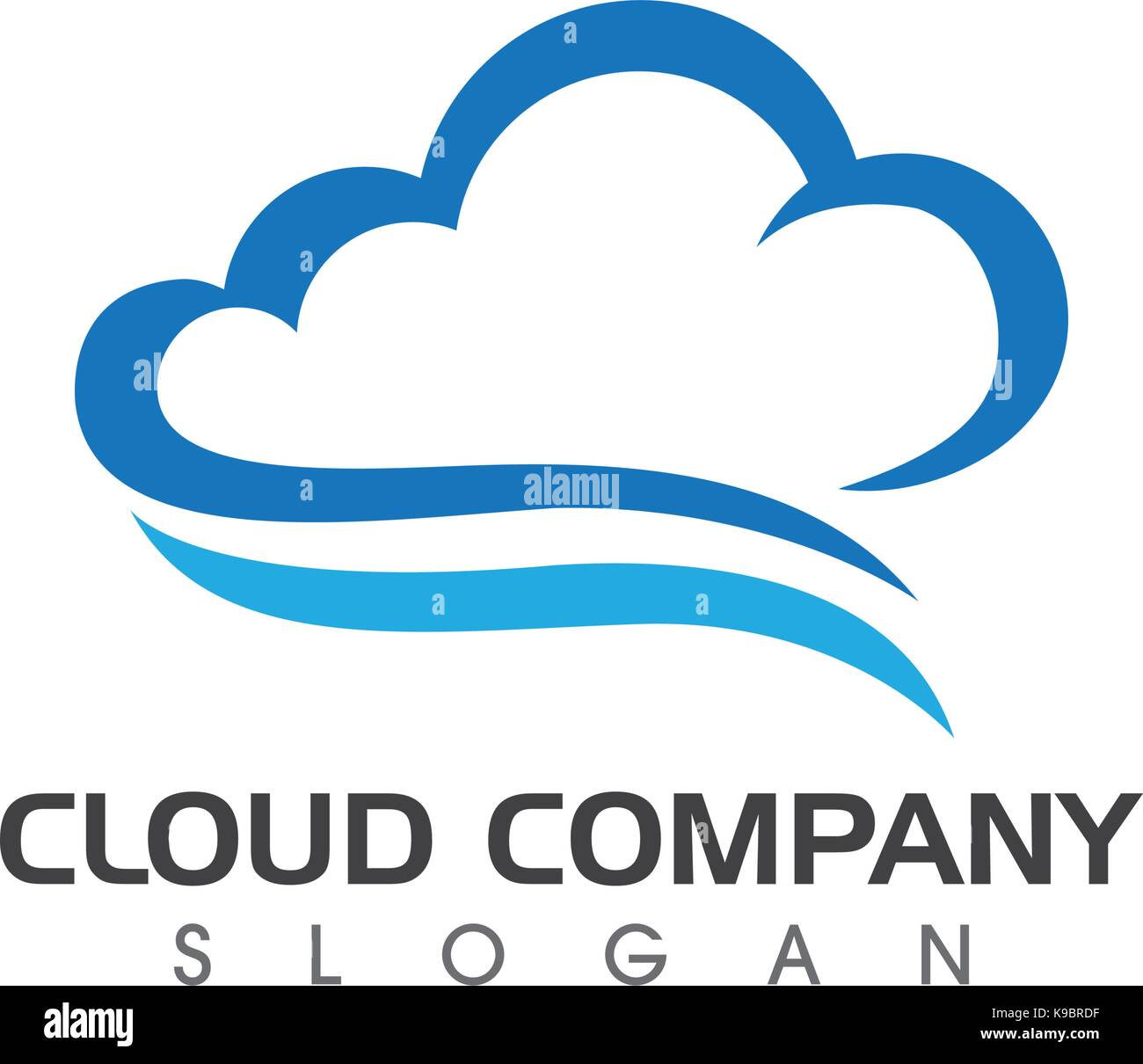cloud technology vector logo template design vector Stock Vector Image ...
