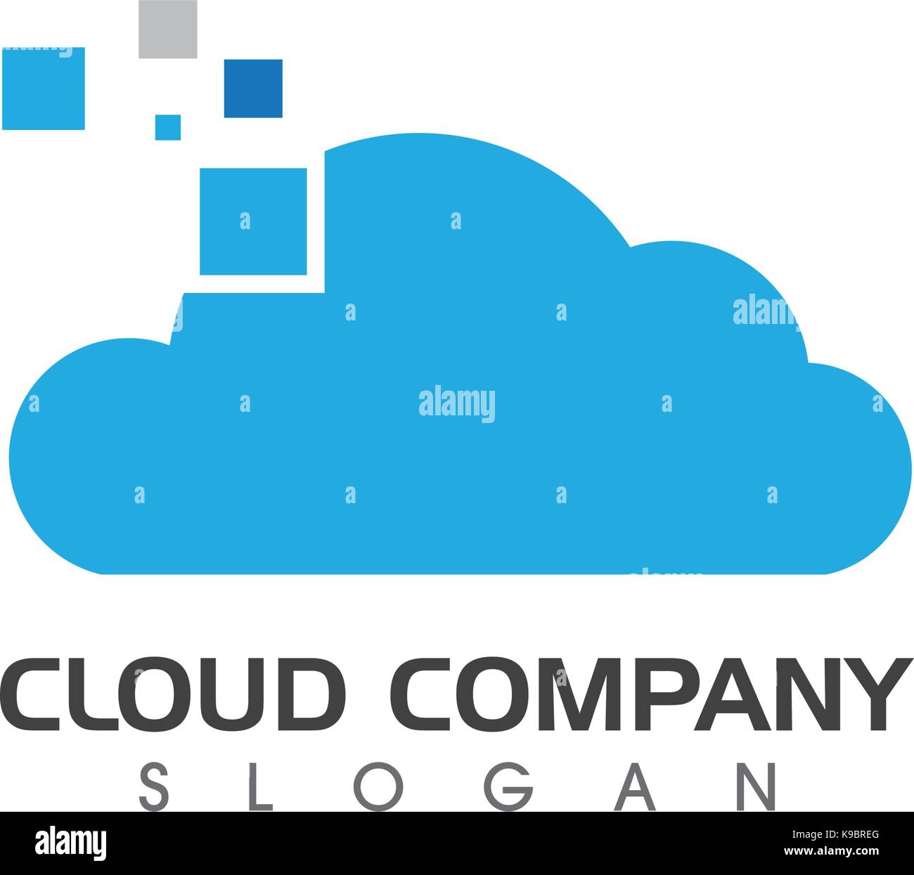 cloud technology vector logo template design vector Stock Vector Image ...