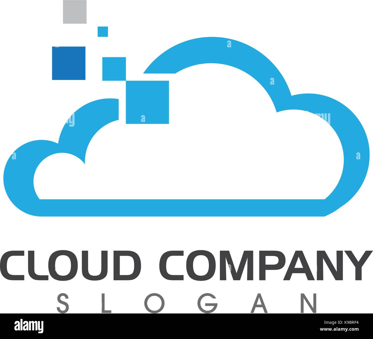 cloud technology vector logo template design vector Stock Vector Image ...