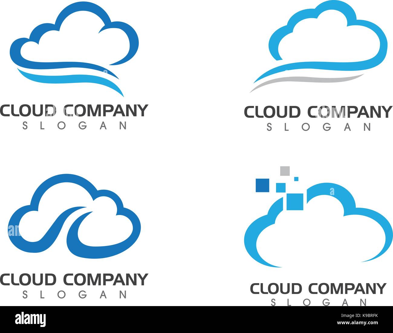 cloud technology vector logo template design vector Stock Vector Image ...