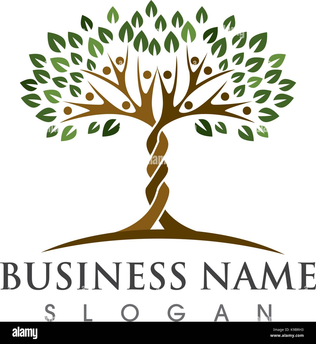 Tree icon logo template vector illustration Stock Vector Image & Art ...