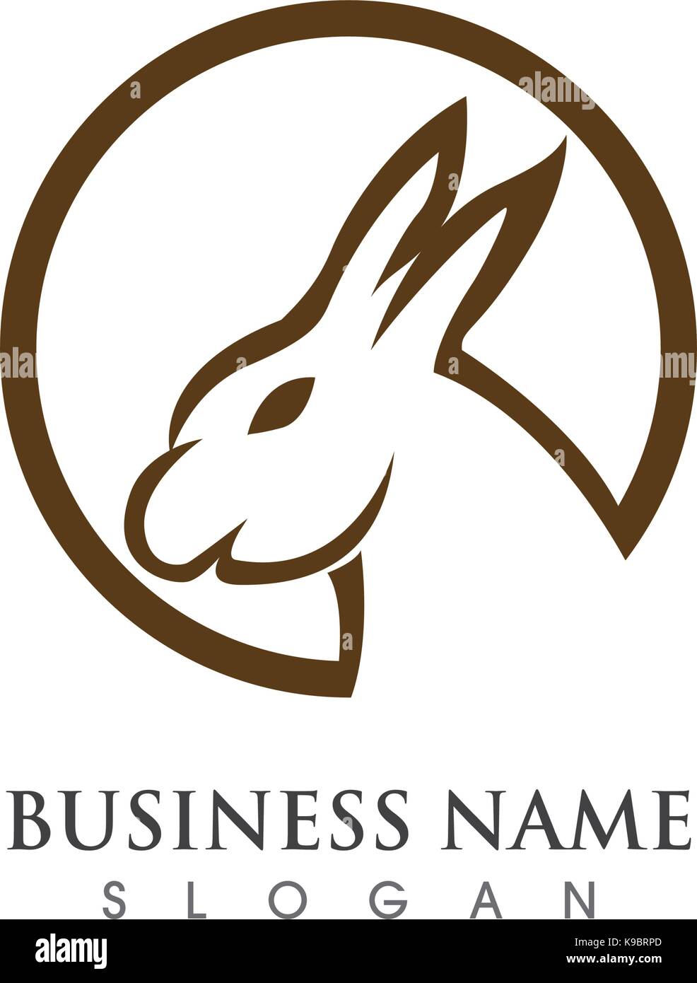 Rabbit Logo template vector icon illustration design Stock Vector Image ...