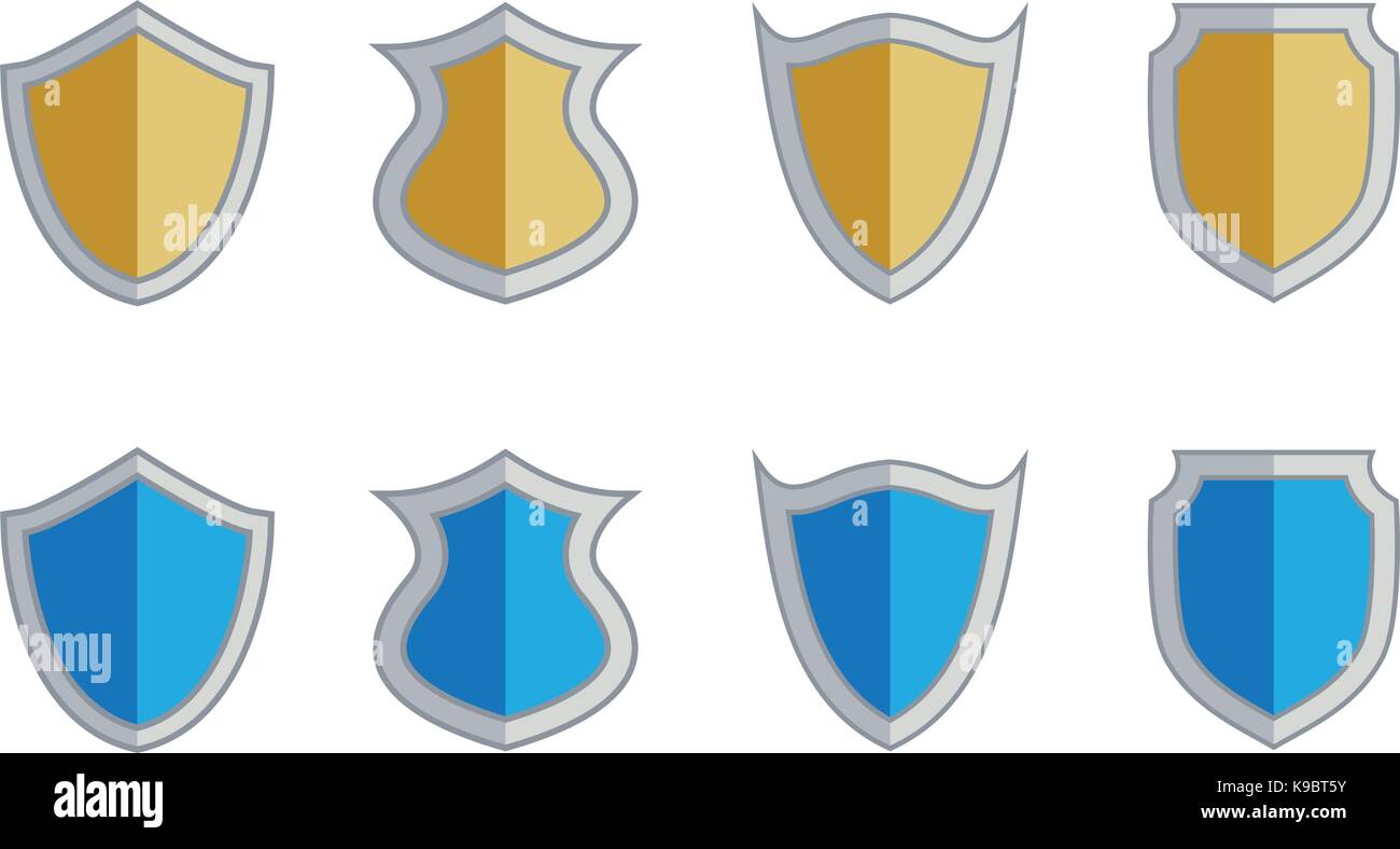 Shield symbol logo template vector illustration Stock Vector Image ...