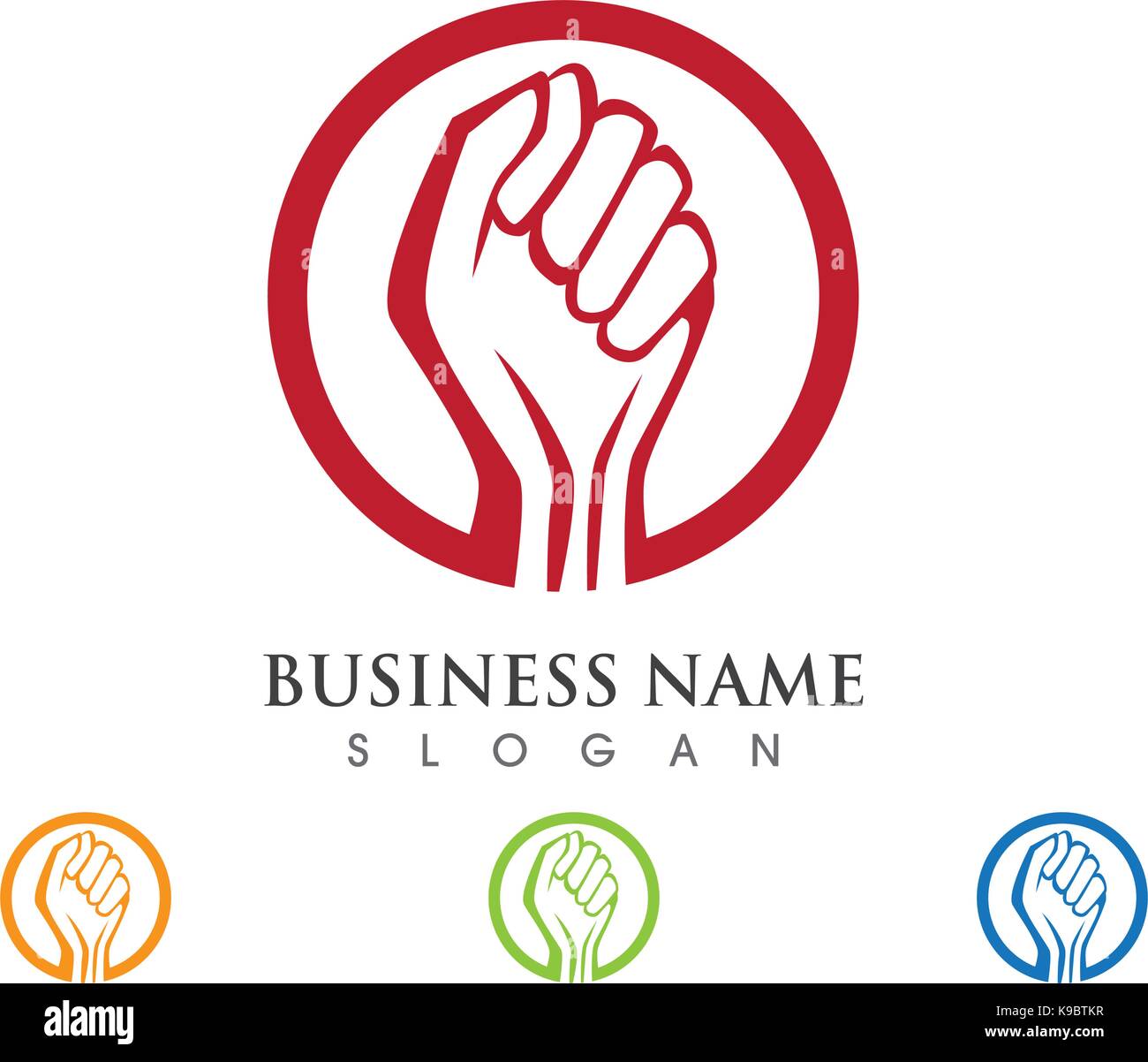 Strong man logo hi-res stock photography and images - Alamy