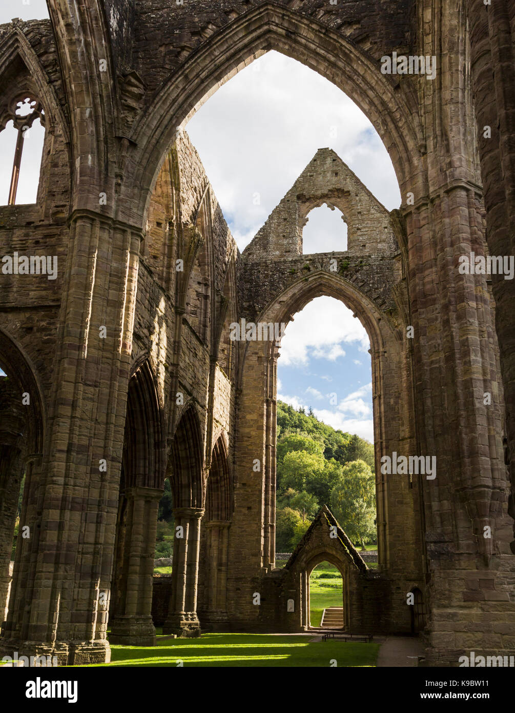 Tintern Abbey, Monmouthshire, Wales, United Kingdom. The abbey was ...