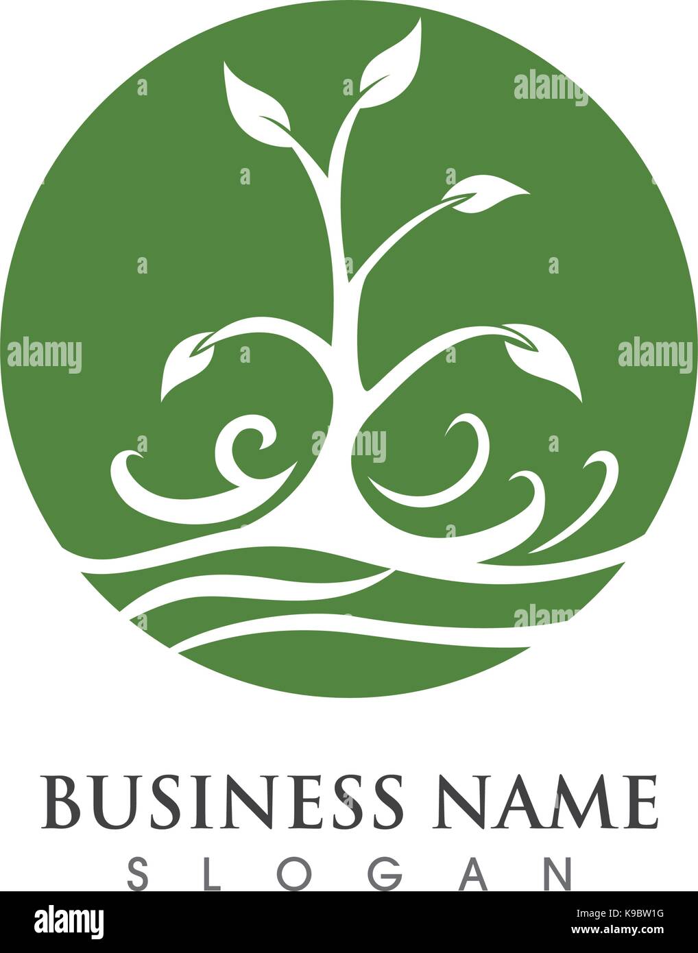 Tree icon logo template vector illustration Stock Vector Image & Art ...