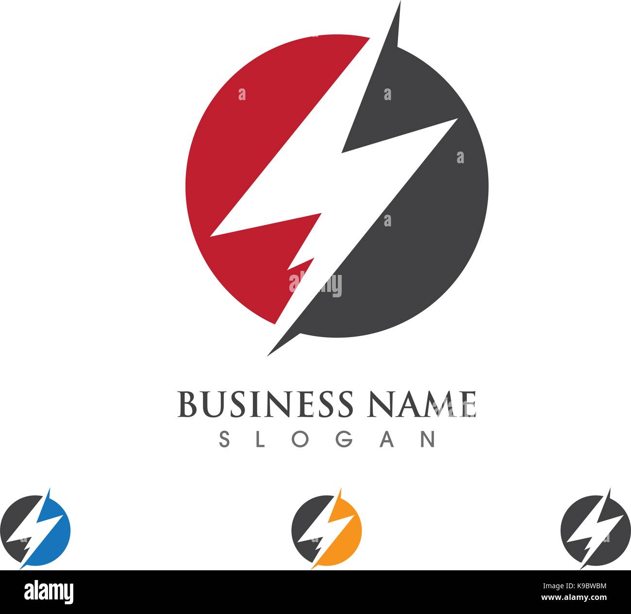 Lightning Logo Template vector icon illustration design Stock Vector ...