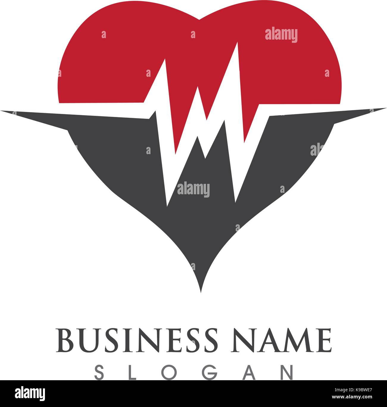 Heart Logo Template vector illustration Stock Vector Image & Art - Alamy