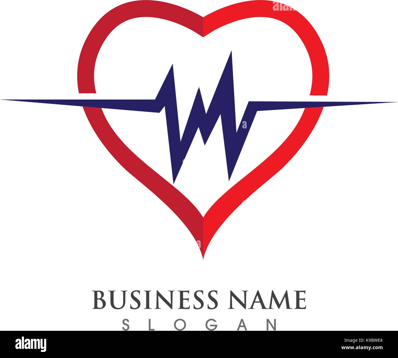 Heart Logo Template vector illustration Stock Vector Image & Art - Alamy