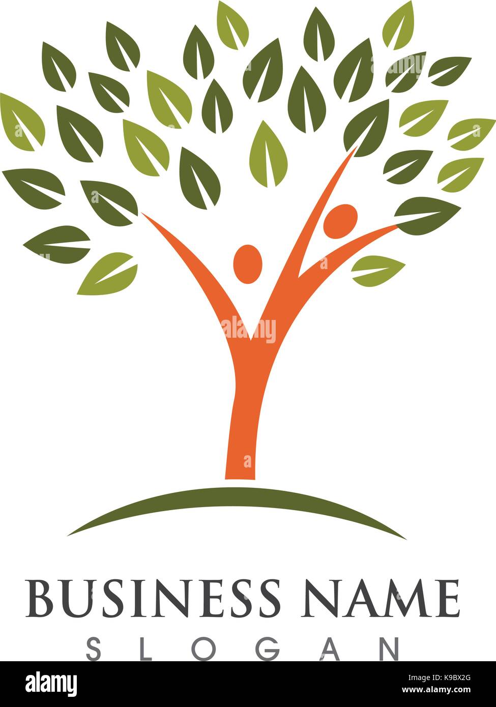 Tree icon logo template vector illustration Stock Vector Image & Art ...