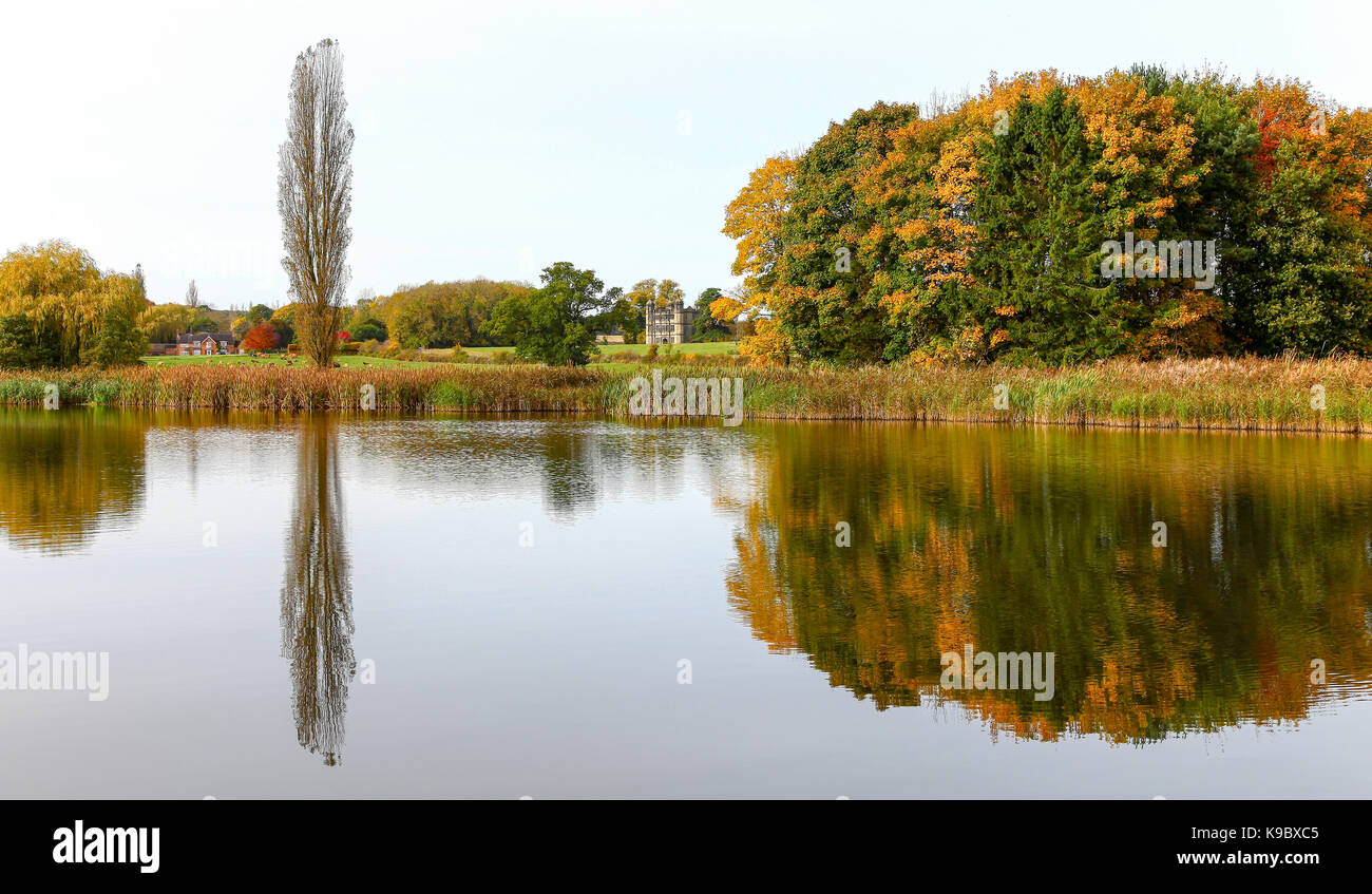 Tixall wide with Tixall gatehouse in the distant background at the ...