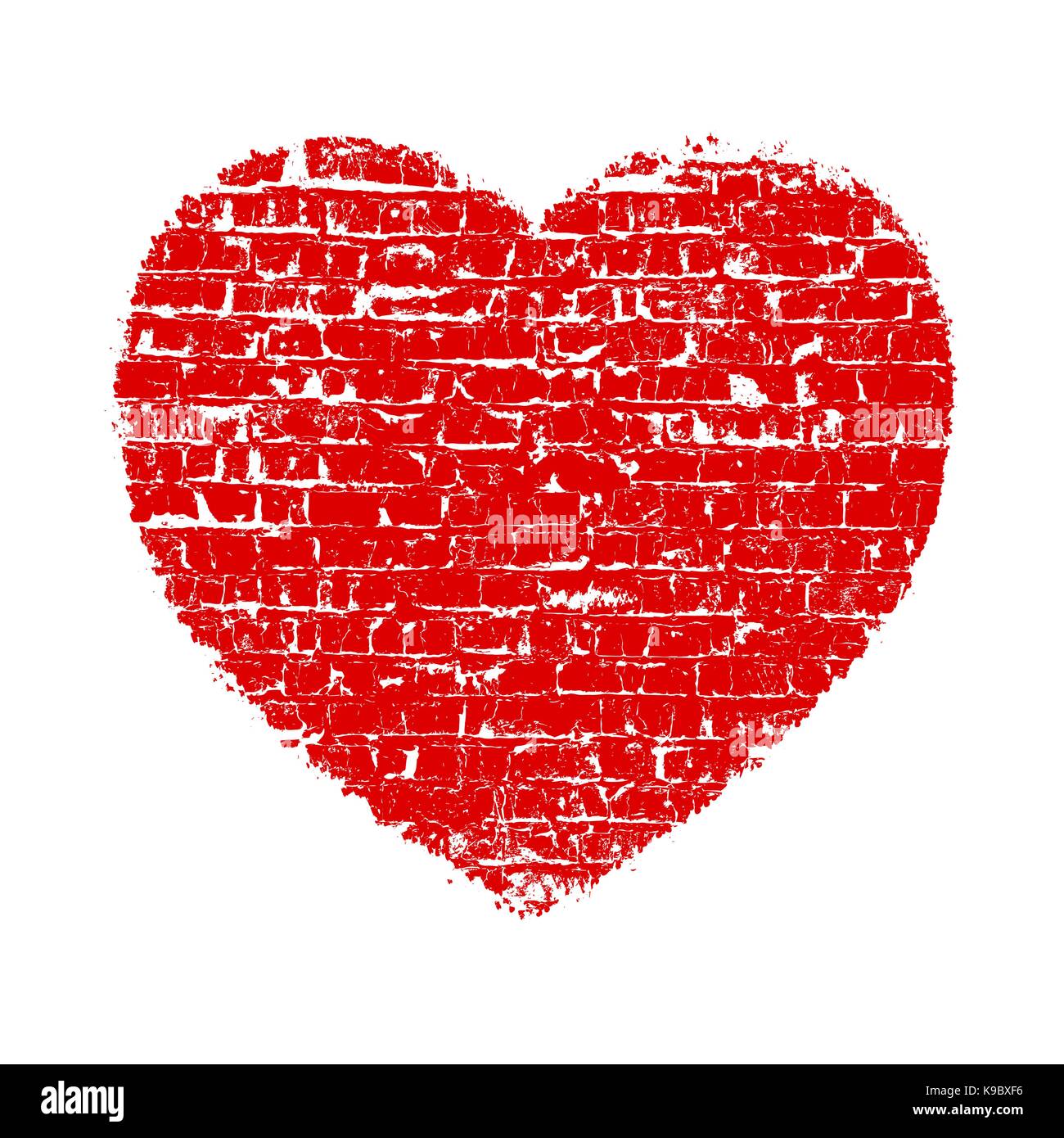 Heart Grunge Brick Stock Vector Image & Art - Alamy