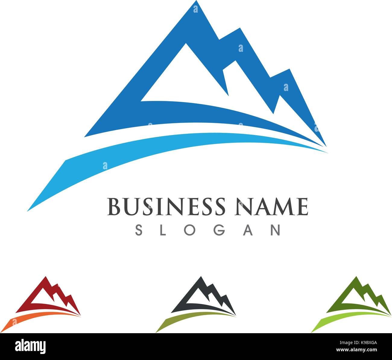 Mountains Logo Template Stock Vector Image & Art - Alamy