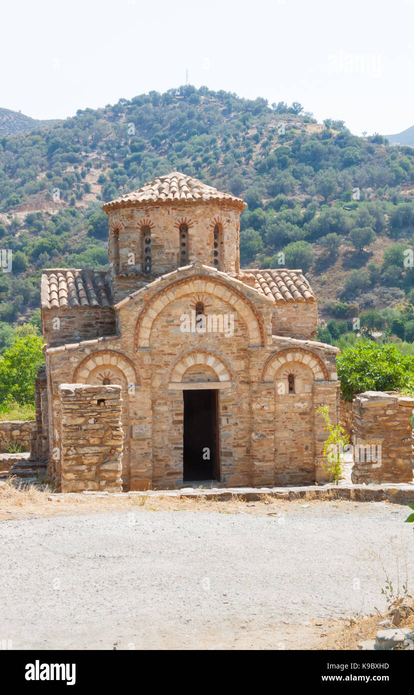 Byzantine church of the Panagia (Holy Mother). Fodele, Crete, Greece ...