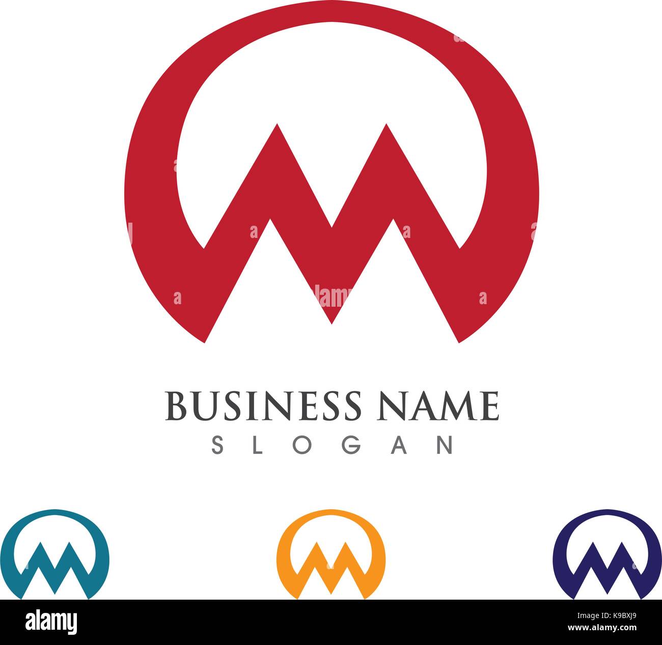 M Letter Logo Business Template Vector icon Stock Vector Image & Art ...