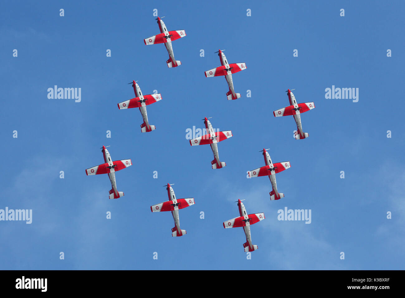 Swiss air force pc 7 team hi-res stock photography and images - Alamy