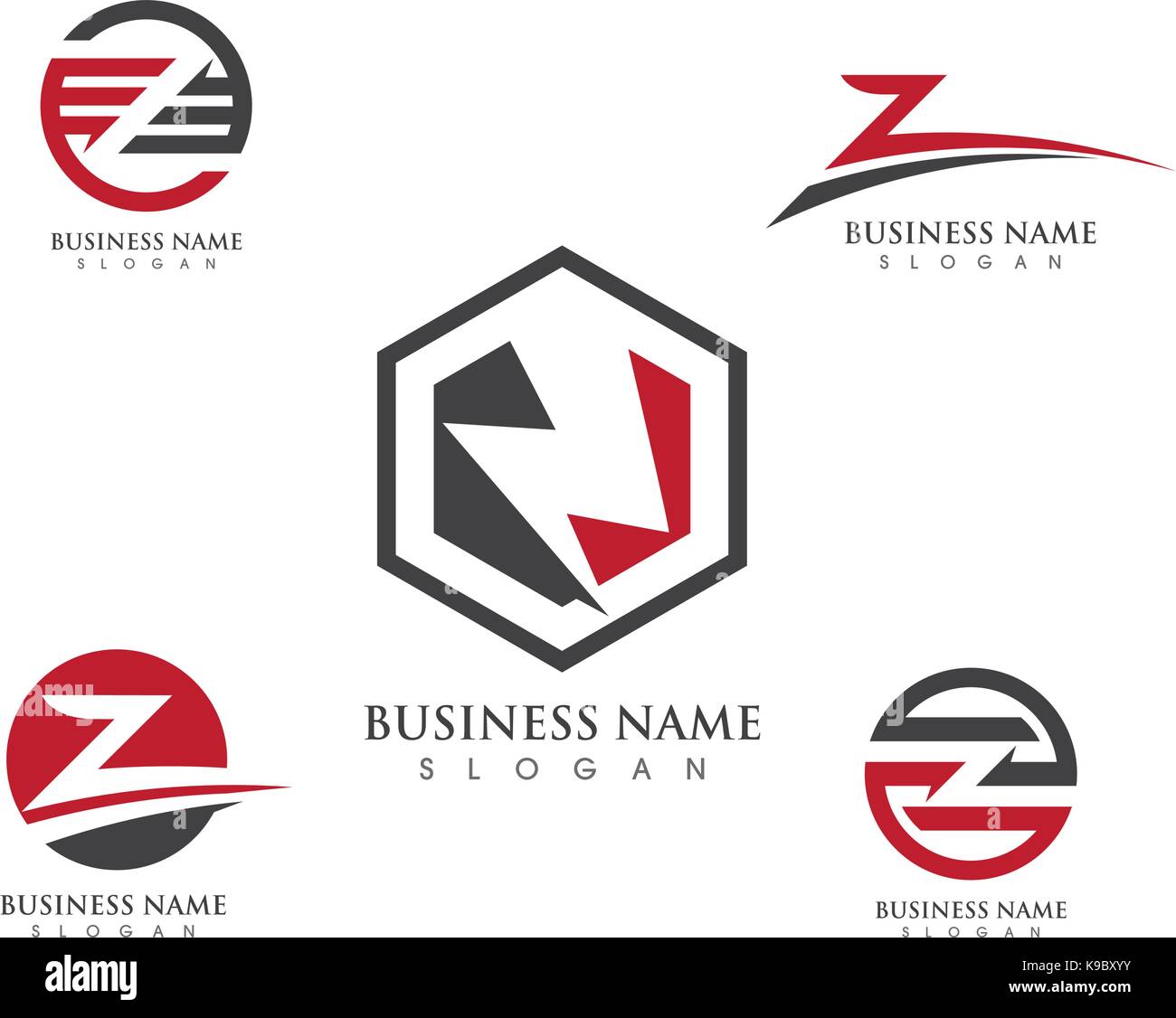 Business corporate Z letter logo design vector Stock Vector Image & Art ...