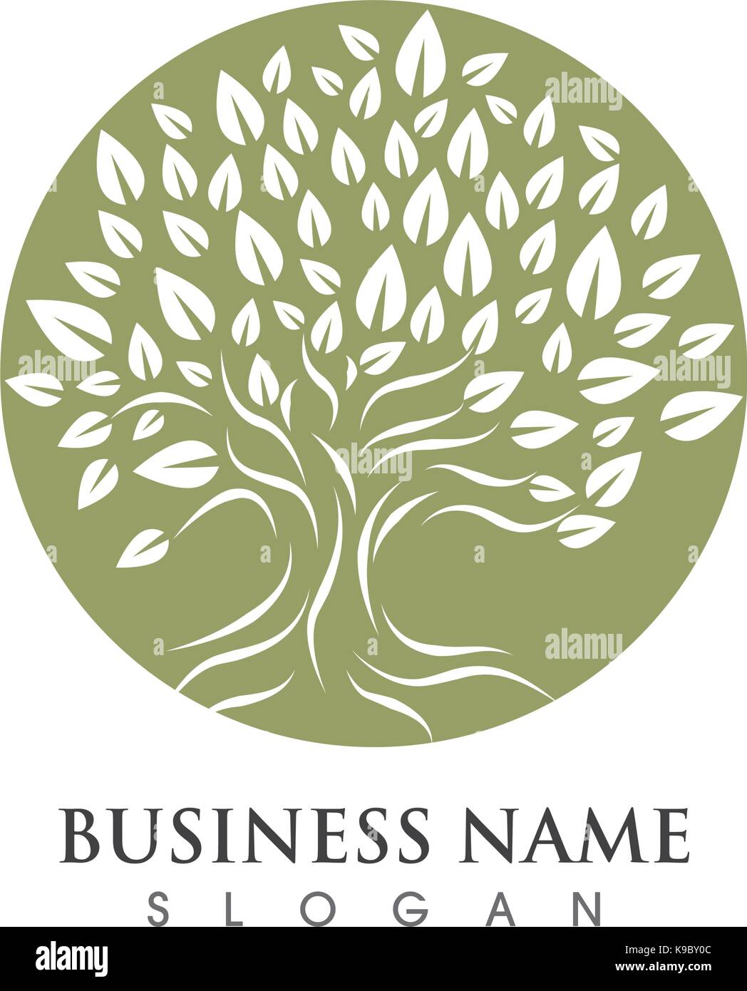 Tree icon logo template vector illustration Stock Vector Image & Art ...