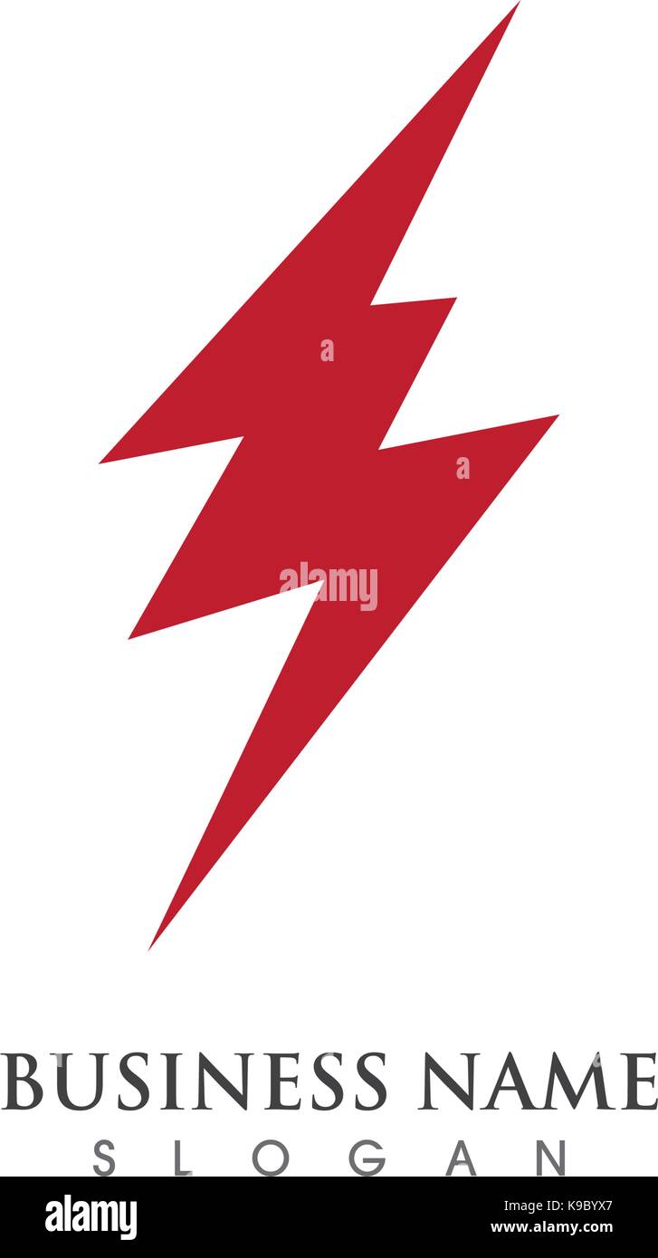Lightning Logo Template vector icon illustration design Stock Vector ...
