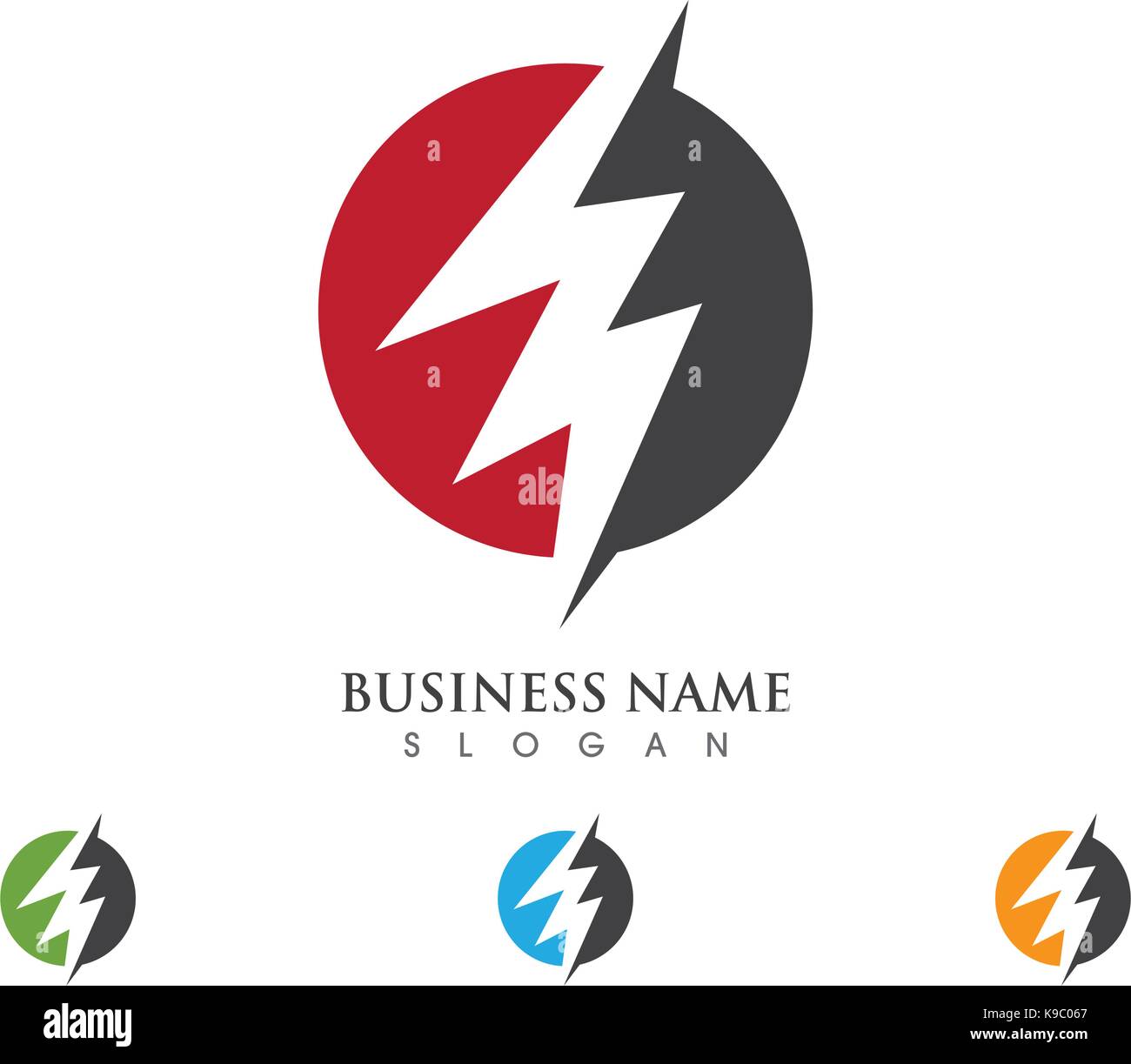 Lightning Logo Template vector icon illustration design Stock Vector ...