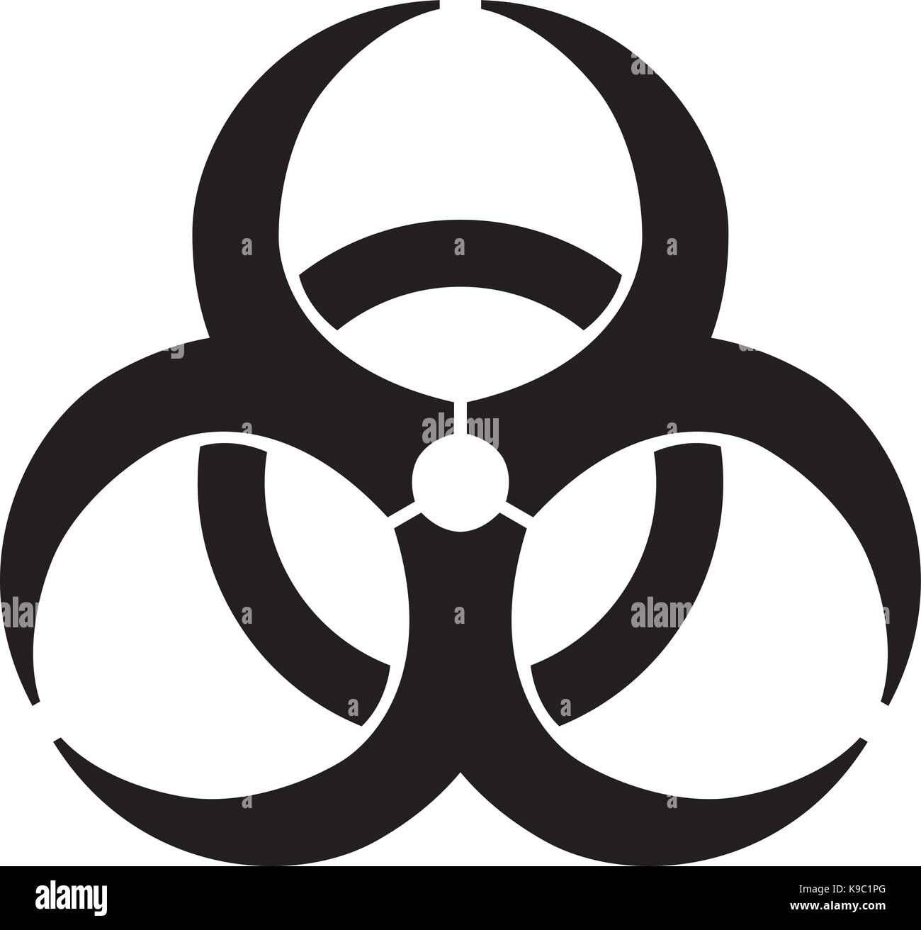 Biohazard sign warning vector Stock Vector Image & Art - Alamy