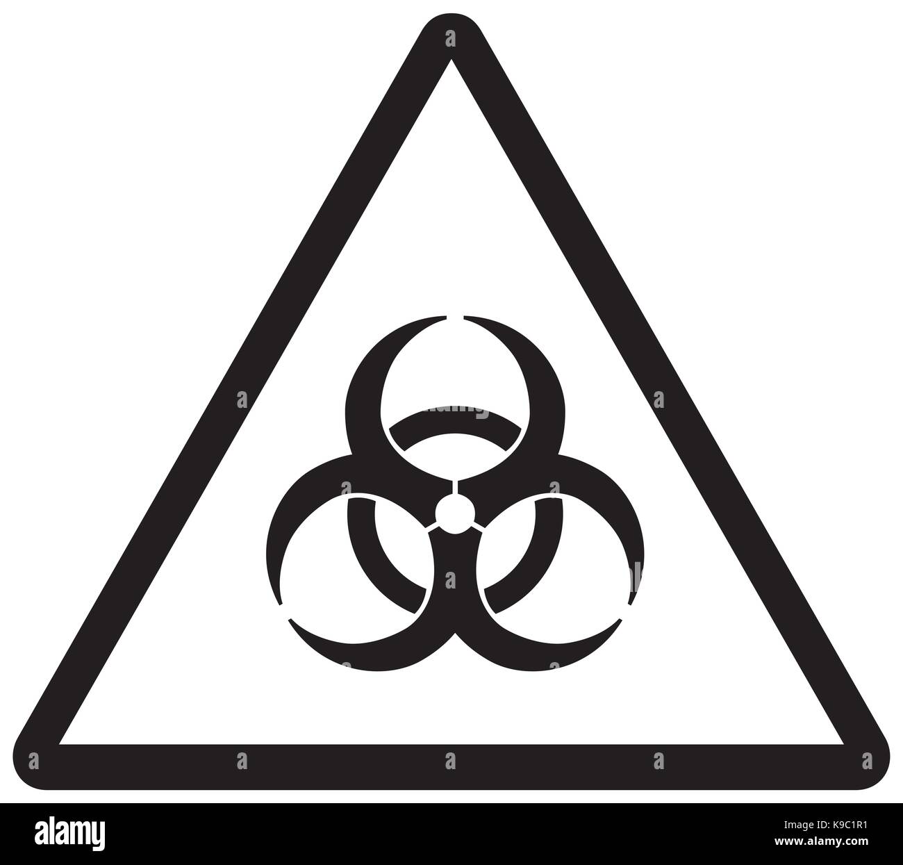 Biohazard sign warning vector Stock Vector Image & Art - Alamy