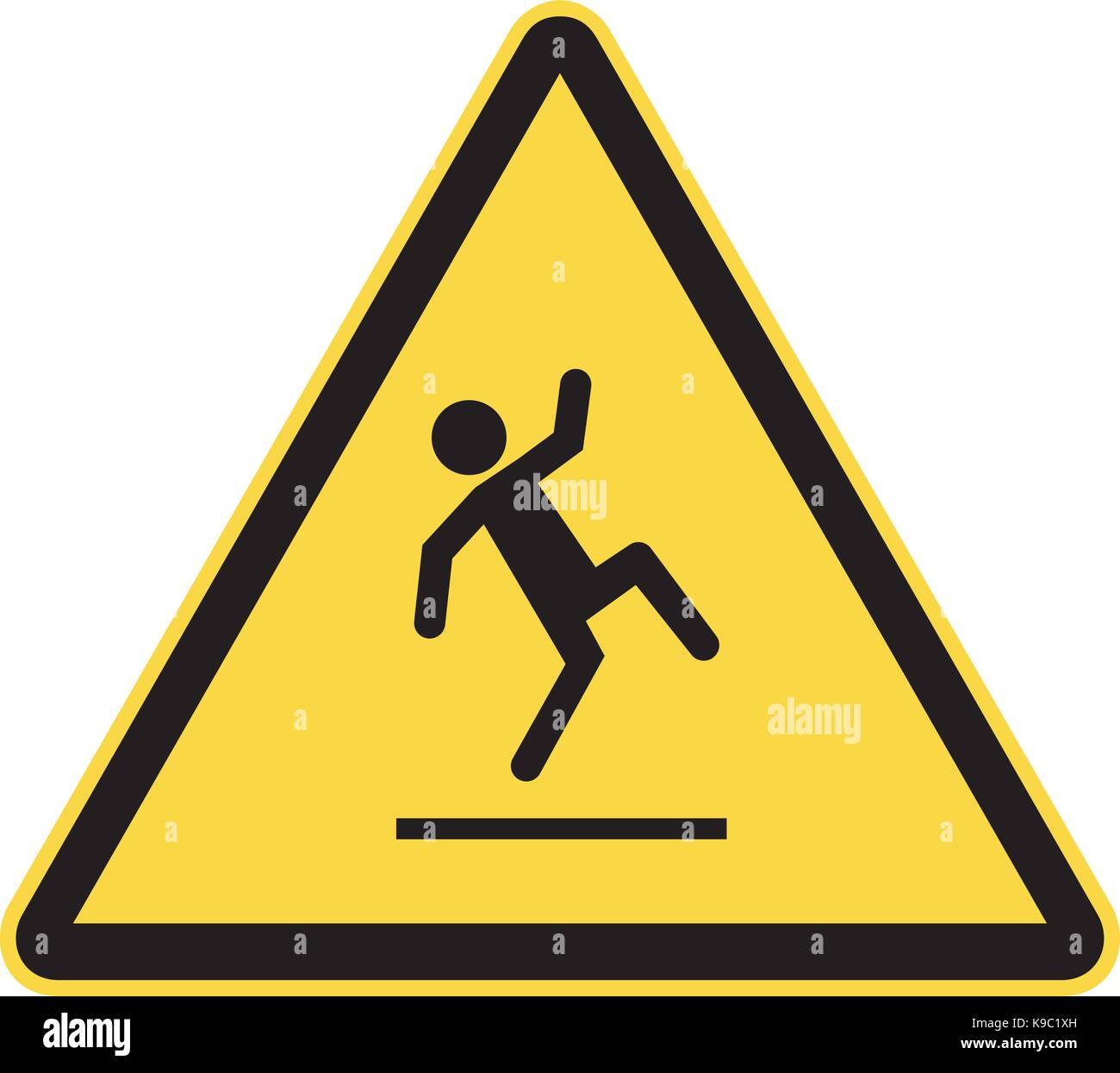 Wet slippery floor Stock Vector Images - Alamy