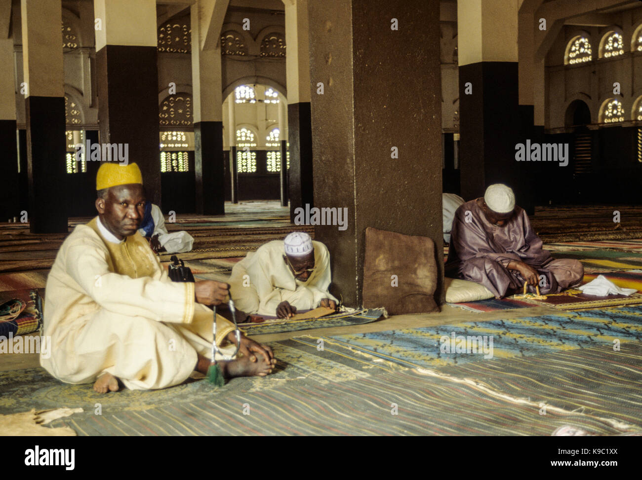 Bouake, Ivory Coast, Cote d'Ivoire. Worshipers inside the Bouake ...