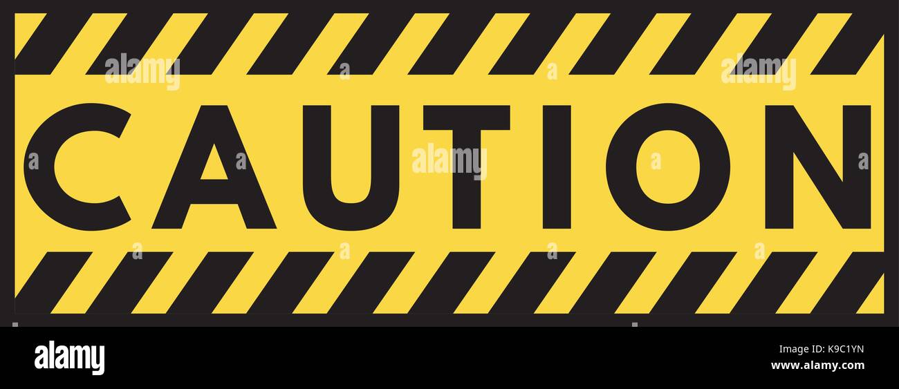 Caution vector hi-res stock photography and images - Alamy