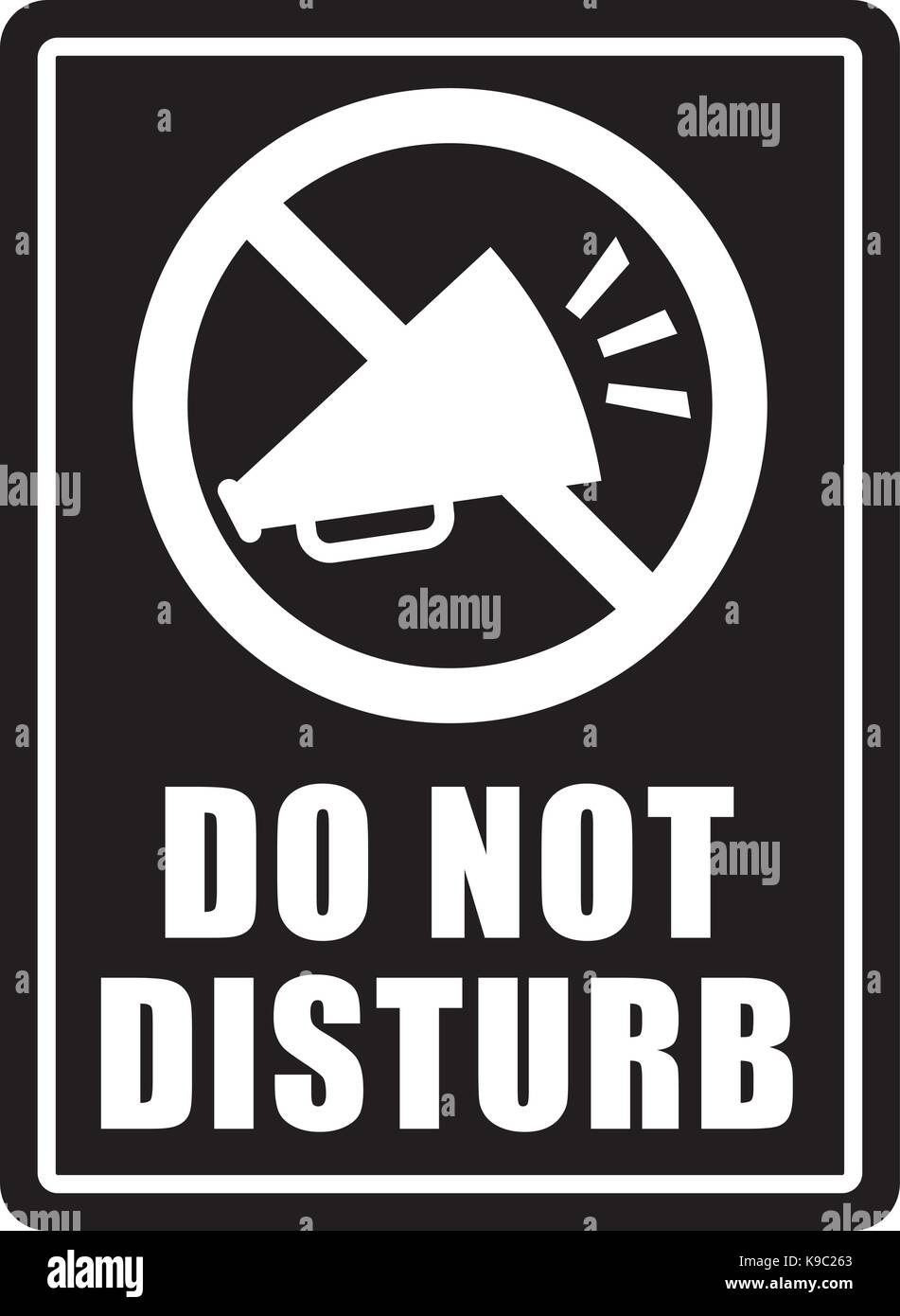 do not disturb warning sign Stock Vector Image & Art - Alamy