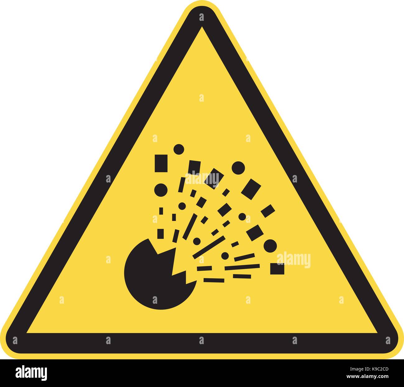 Risk of explosion warning sign Stock Vector Image & Art - Alamy