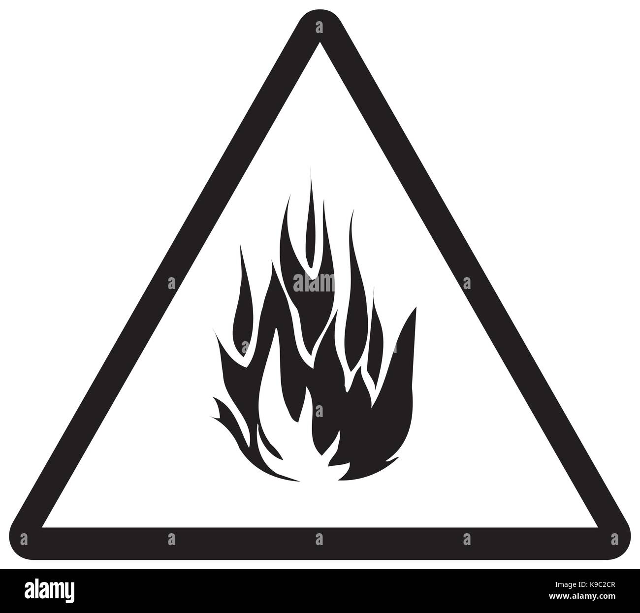 Fire warning signs Stock Vector Image & Art - Alamy