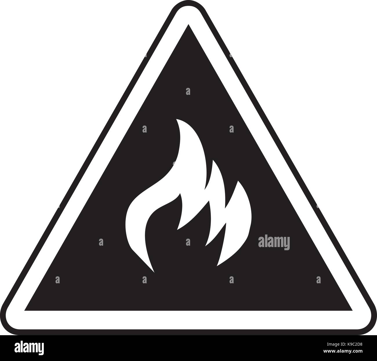 Fire warning signs Stock Vector Image & Art - Alamy