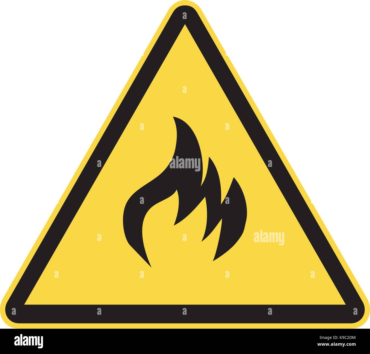 Fire warning signs Stock Vector Image & Art - Alamy