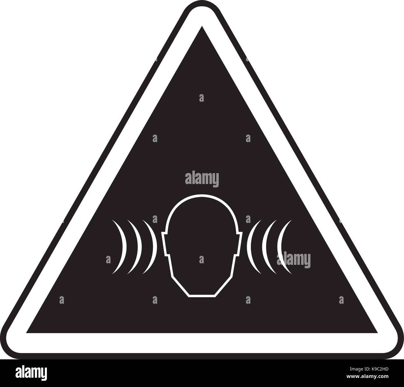 Loud noise warning sign hi-res stock photography and images - Alamy
